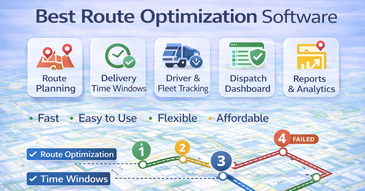 Best Route Optimization Software (Comparison + Buyer’s Guide) | TrackRoad
