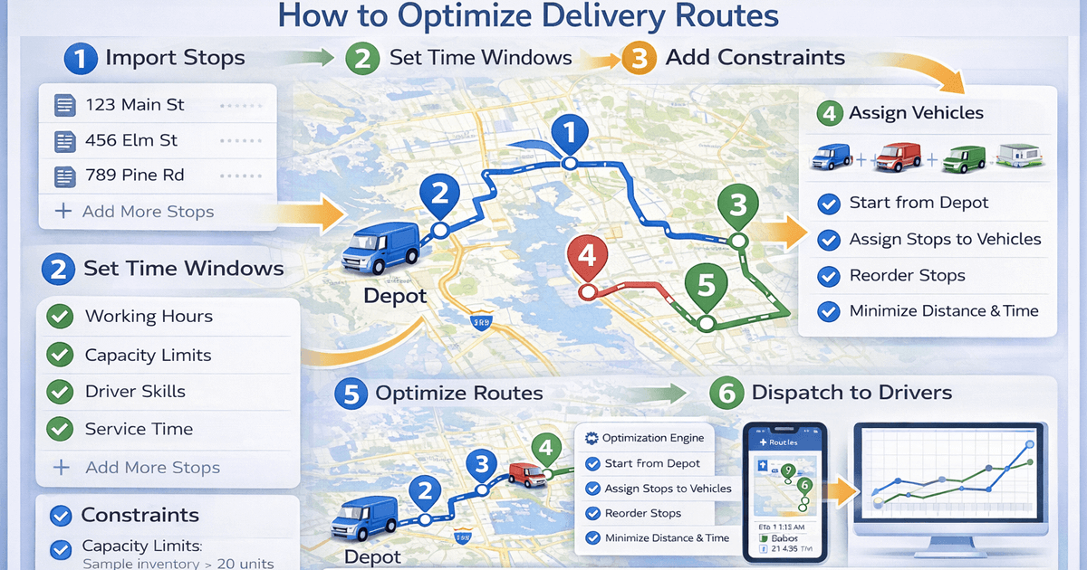 How to Optimize Delivery Routes: 7 Steps + Checklist (Free Tool ...