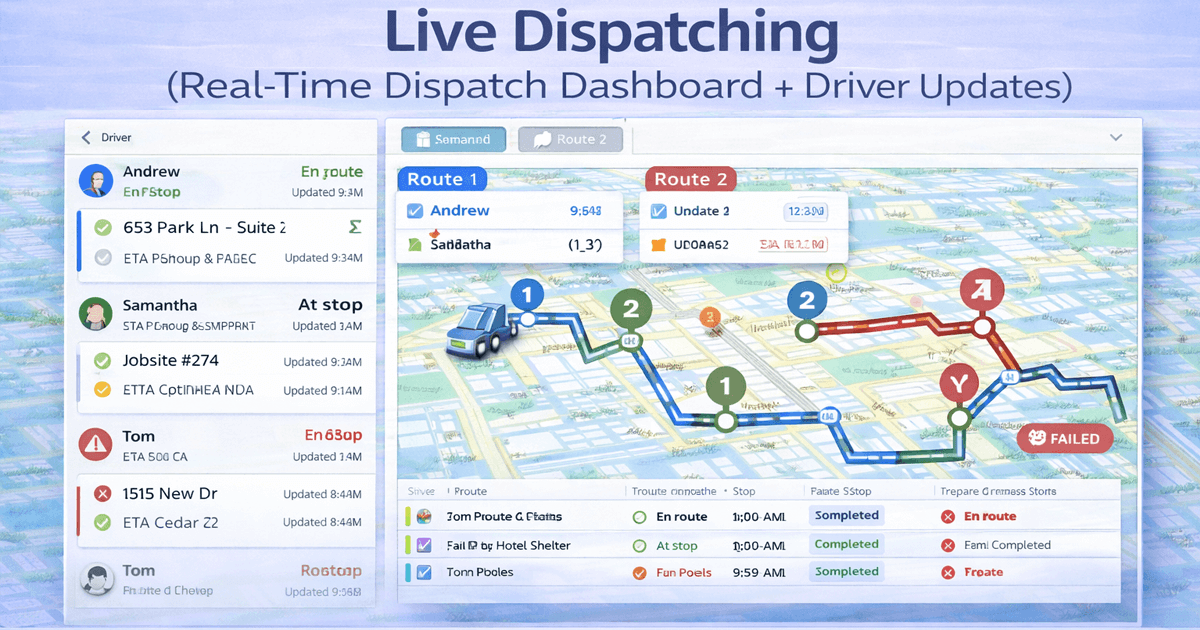 Live dispatching (dashboard dispatch in tempo reale + aggiornamenti ...
